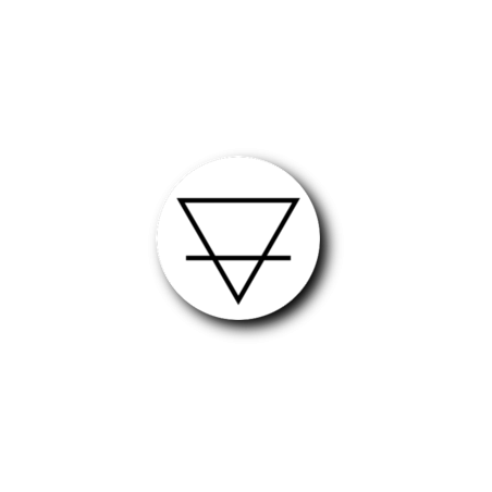 Earth (Alchemical Symbol), white